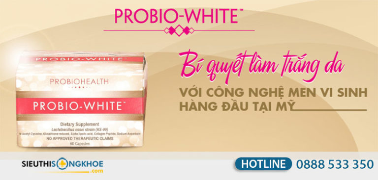 PROBIO WHITE {2.650.000VNĐ} - Viên uống sáng da men vi sinh