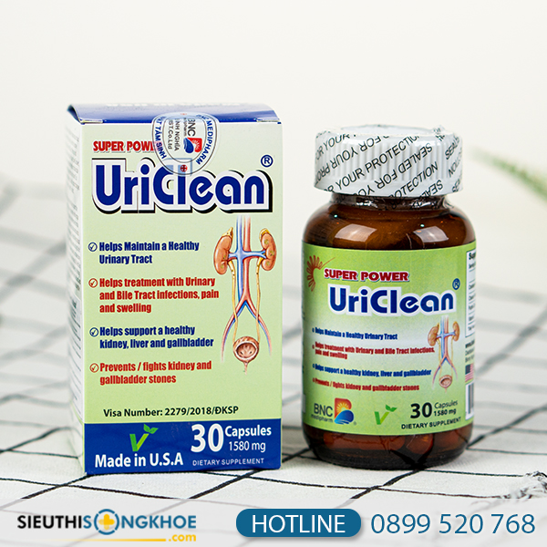 Super Power Uriclean Chính Hãng {650.000đ} Hỗ trợ trị sỏi thận Năm 2021