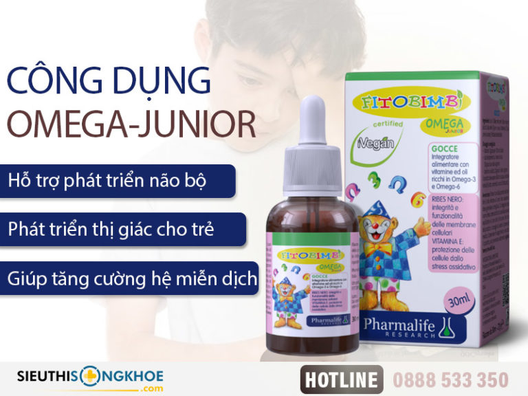 Viên uống Omega Junior {400.000đ} - Phát triển trí não và thị lực cho trẻ