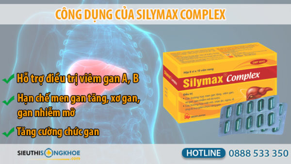 Silymax Complex {215.000đ} -Hạ Men Gan, Tăng Cường Chức Năng Gan