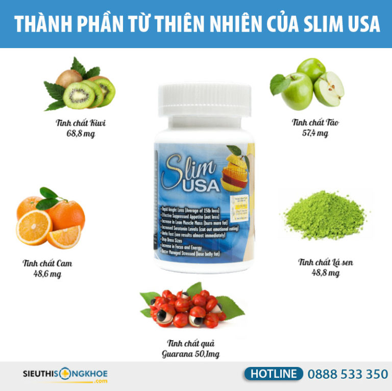 Slim USA {800.000đ} - Viên Giảm Cân An Toàn, Hiệu Quả, Tự Nhiên