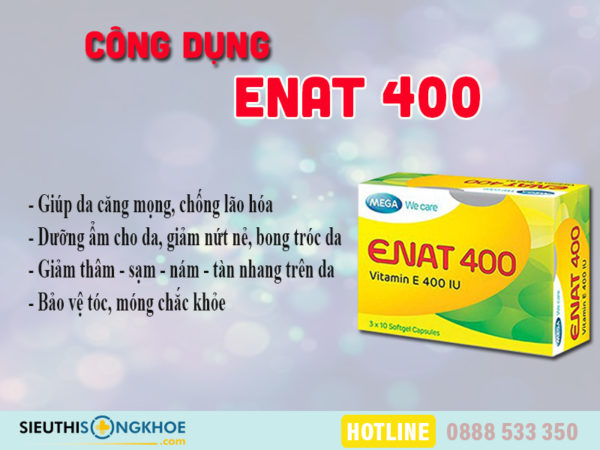 Enat 400 {120.000đ} - Vitamin Làm Đẹp Da Hiệu Quả, An Toàn