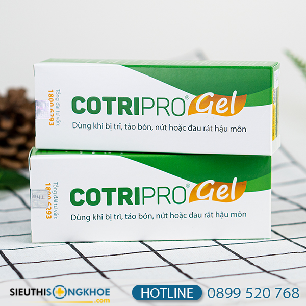 Cotripro Gel Chính Hãng {275.000đ} Hỗ Trợ Điều Trị Trĩ Năm 2021