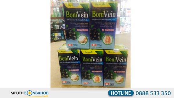 BoniVein Chính Hãng {250,000đ} Hỗ trợ trị suy giãn tĩnh mạch Năm 2021