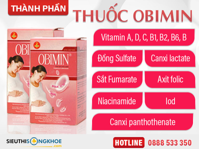 Obimin {65.000đ} - Viên Cung Cấp Dưỡng Chất Cho Mẹ Bầu Và Thai Nhi