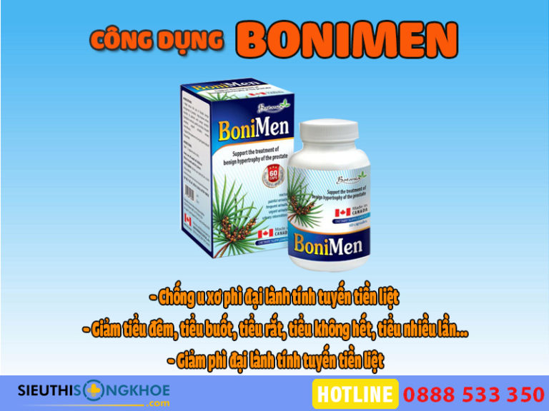 BoniMen {240.000đ} - Hỗ Trợ Điều Trị U Xơ Tuyến Tiền Liệt