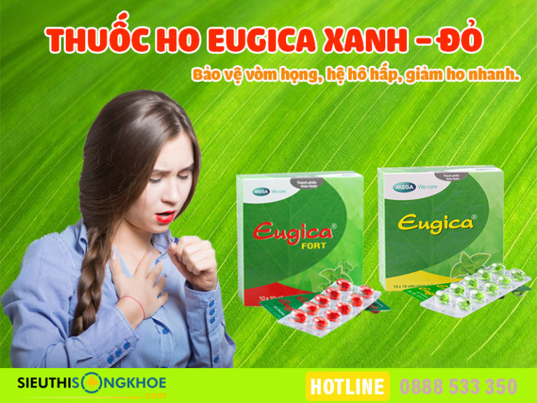 Eugica {65.000đ} - Viên Nang Thảo Dược Hỗ Trợ Điều Trị Ho, Viêm Họng