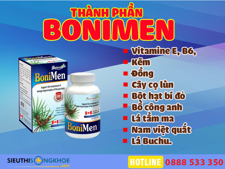 BoniMen {240.000đ} - Hỗ Trợ Điều Trị U Xơ Tuyến Tiền Liệt