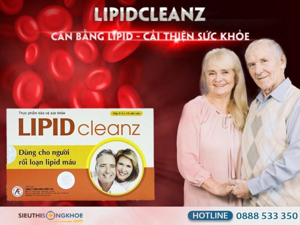 LIPIDcleanz {210.000đ}- Viên Hạ Mỡ Máu, Đẩy Lùi Xơ Vữa Động Mạch
