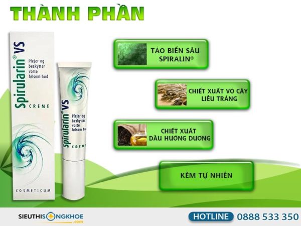 Spirularin VS Cream Chính Hãng {790.000đ} Hỗ Trợ Trị Mụn Năm 2021