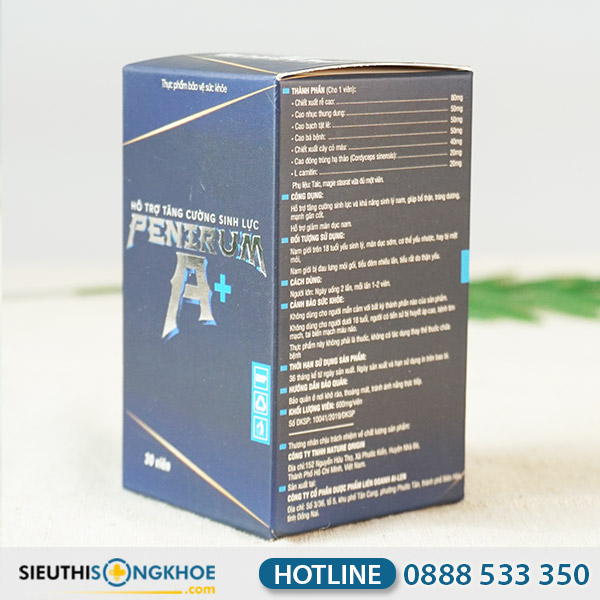 Penirum A+ Chính Hãng {590.000đ} Tăng Cường Sinh Lý Nam