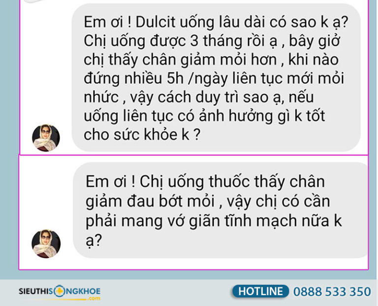 DULCIT [Chính Hãng]{335.000vnđ}- Viên Hỗ Trợ Trị Suy Giãn Tĩnh Mạch