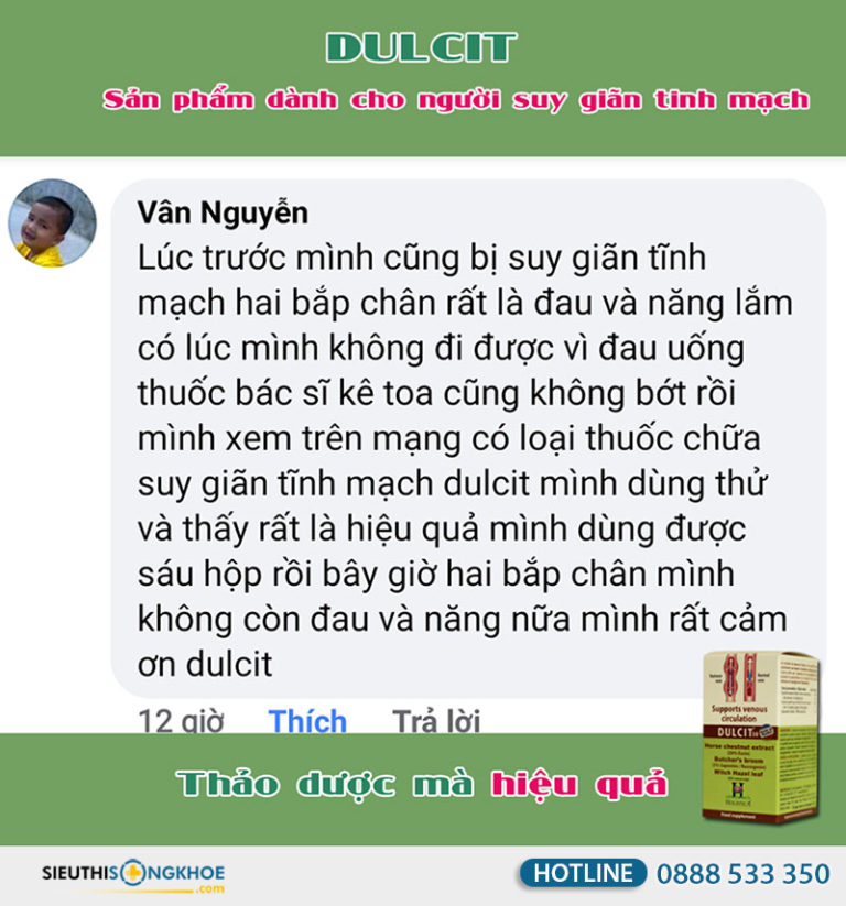 DULCIT [Chính Hãng]{335.000vnđ}- Viên Hỗ Trợ Trị Suy Giãn Tĩnh Mạch