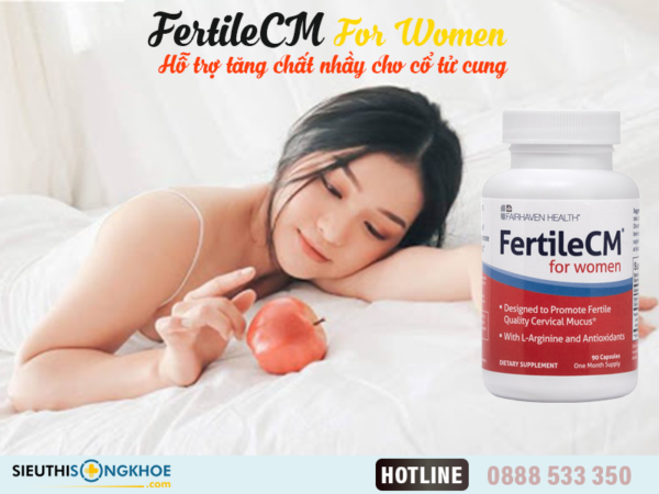 FertileCM - Viên Uống Hỗ Trợ Điều Trị Vô Sinh, Đau Rát Khi Quan Hệ