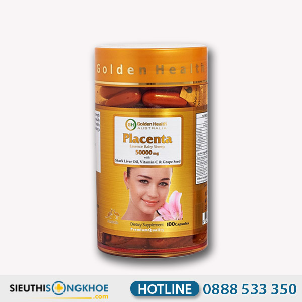 Golden Health Placenta [1.250.000đ] - Nhau Thai Cừu Hỗ Trợ Đẹp Da