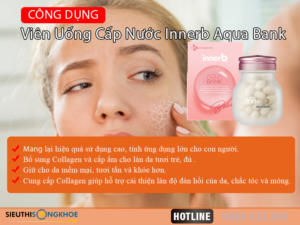 Innerb Aqua Bank [370.000đ] - Viên Uống Cấp Nước Giúp Da Sáng Khoẻ