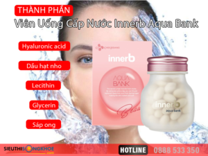 Innerb Aqua Bank [370.000đ] - Viên Uống Cấp Nước Giúp Da Sáng Khoẻ