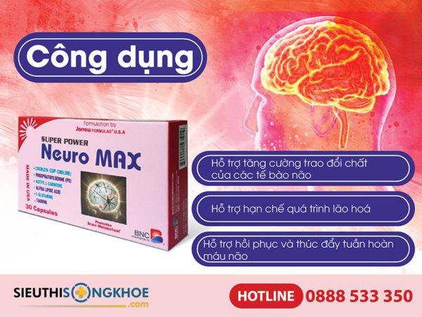 Viên Uống Super Power Neuro Max [1.300.000đ] - Hỗ Trợ Cải Thiện Não