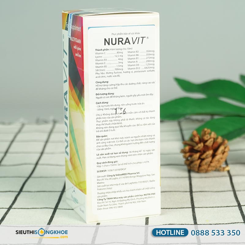 Nuravit Chính Hãng {250,000đ} Kích Thích Trẻ Ăn Ngon Miệng Năm 2021