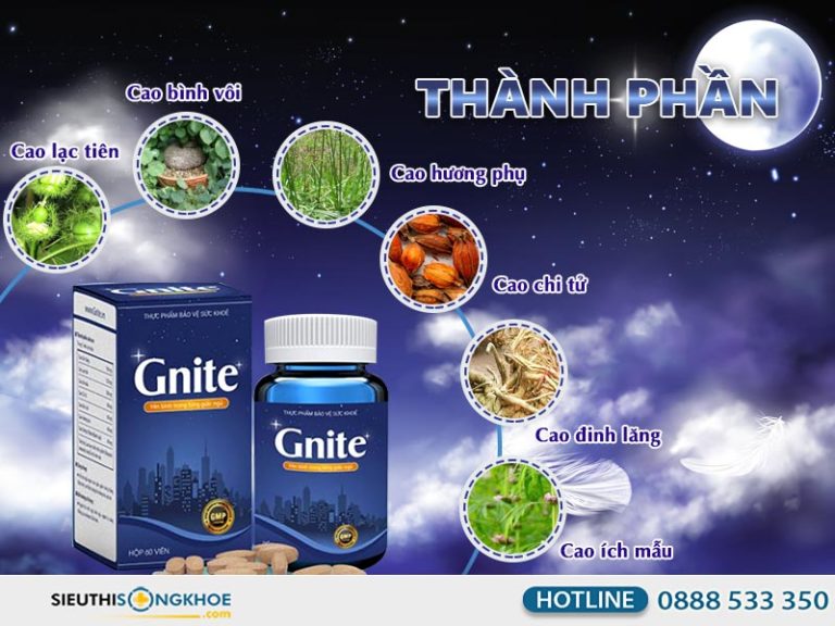 Viên Uống Gnite [535.000đ] - Hỗ Trợ Điều Trị Bệnh Mất Ngủ Kinh Niên