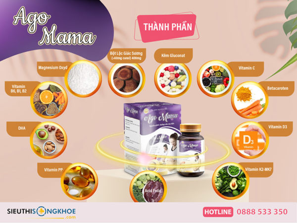 Ago Mama Chính Hãng {850.000đ} nâng cao sức khoẻ mẹ bầu Năm 2021