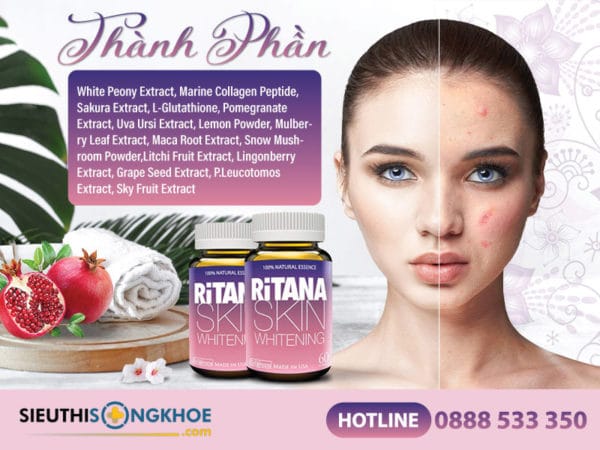 Ritana Chính Hãng {650.000đ} Giúp Đều Màu, Dưỡng Da Trắng năm 2021