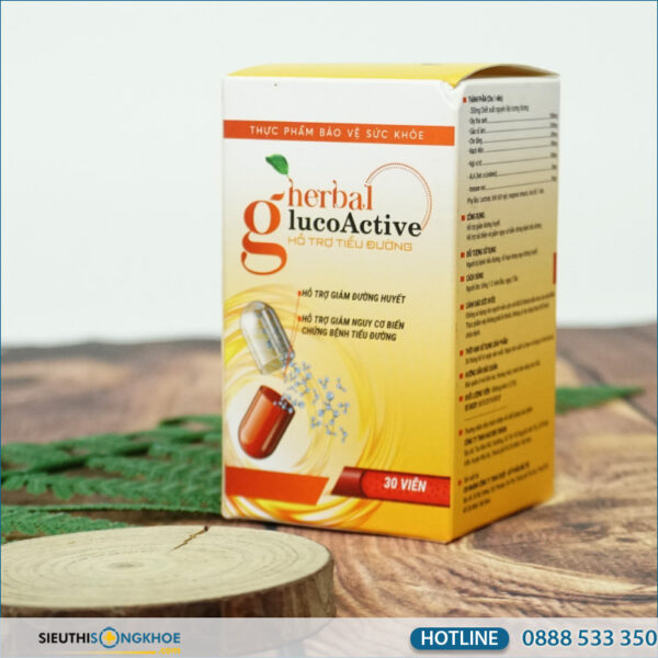 Herbal Glucoactive Chính Hãng {590.000đ} - Hỗ Trợ Điều Trị Tiểu Đường