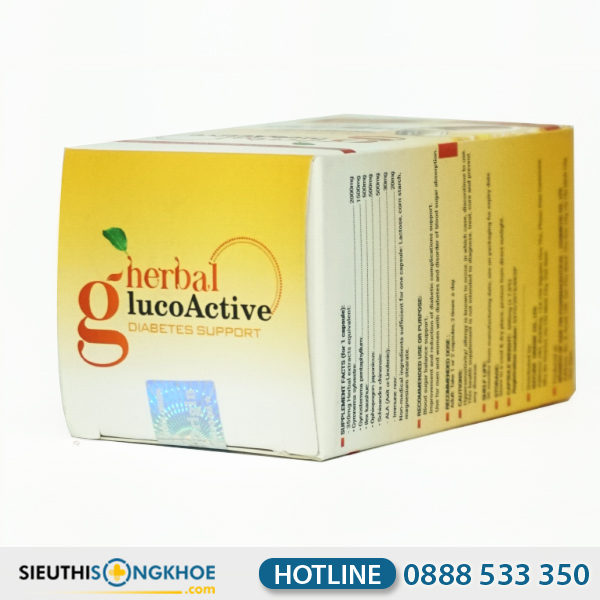 Herbal Glucoactive Chính Hãng {590.000đ} - Hỗ Trợ Điều Trị Tiểu Đường