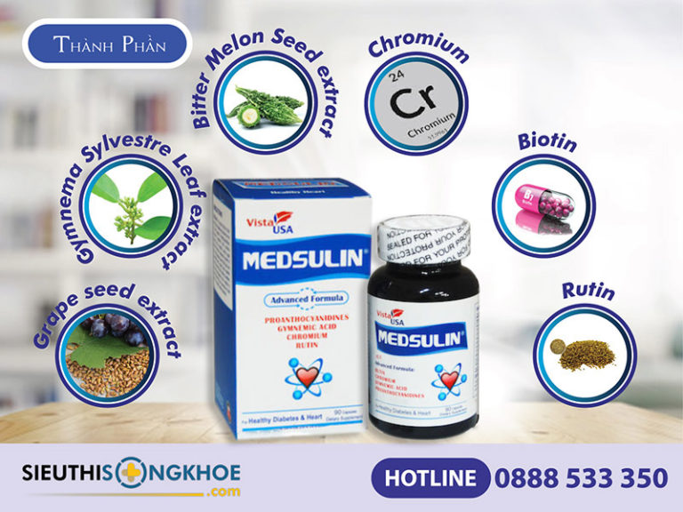 Medsulin [299.000đ] - Viên Uống Hỗ Trợ Điều Trị Tiểu Đường