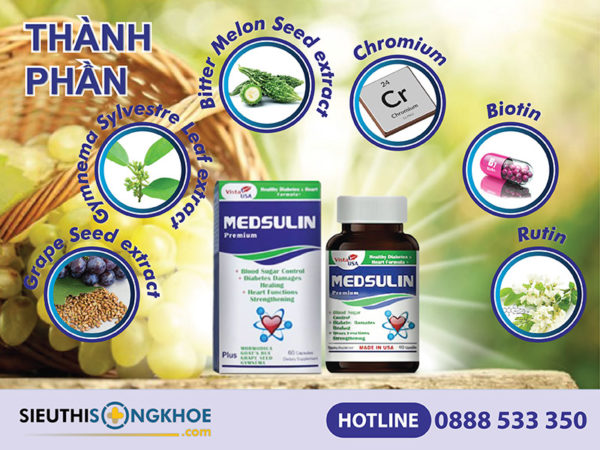 Medsulin Premium [350.000đ] - Hỗ Trợ Cải Thiện Đường Huyết