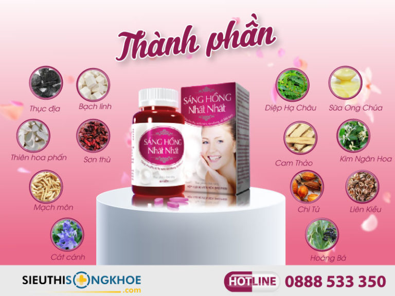 Sáng Hồng Nhất Nhất [220.000đ] - Hỗ Trợ Chống Lão Hoá Da Cho Nữ