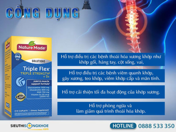 Triple Flex By Nature Made [580.000đ] - Viên Uống Hỗ Trợ Chắc Xương
