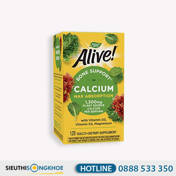 Alive Calcium [420.000đ] - Hỗ Trợ Bổ Sung Canxi Cho Cơ Thể