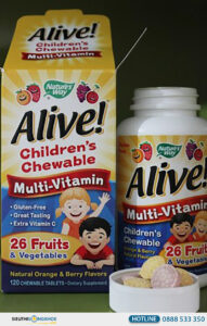 Alive Children's Chewable Multi-Vitamin Orange & Berry [480.000đ]
