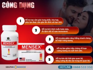 Mensex Max [1.250.000đ] - Hỗ Trợ Tăng Cường Sinh Lý Nam
