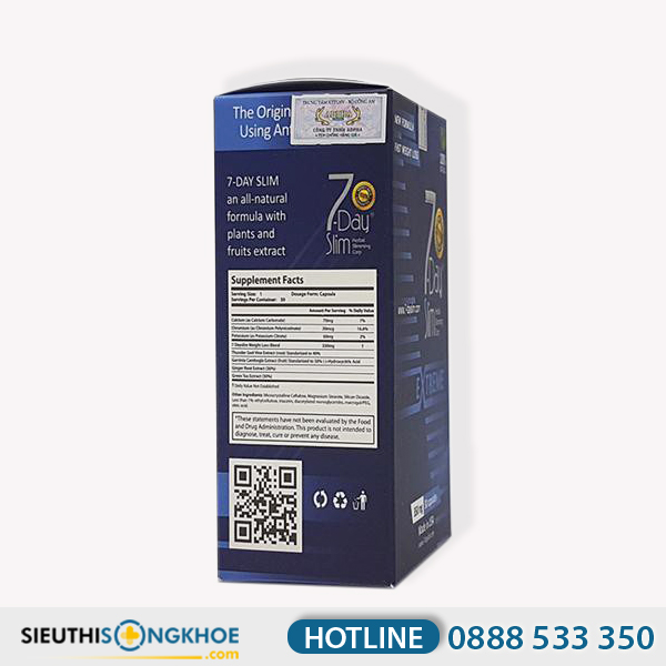 7 Day Slim Extreme [790.000đ] - Hỗ Trợ Giảm Cân An Toàn
