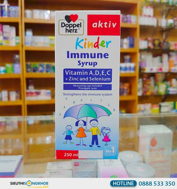 Kinder Immune Syrup {450.000đ} Hỗ Trợ Tăng Đề Kháng Cho Trẻ