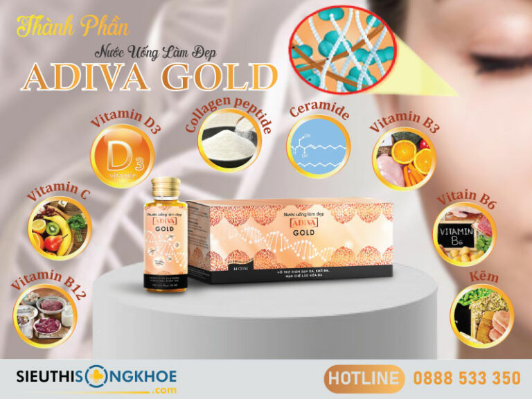Collagen Adiva Gold [550.000đ] - Hỗ Trợ Chống Lão Hoá