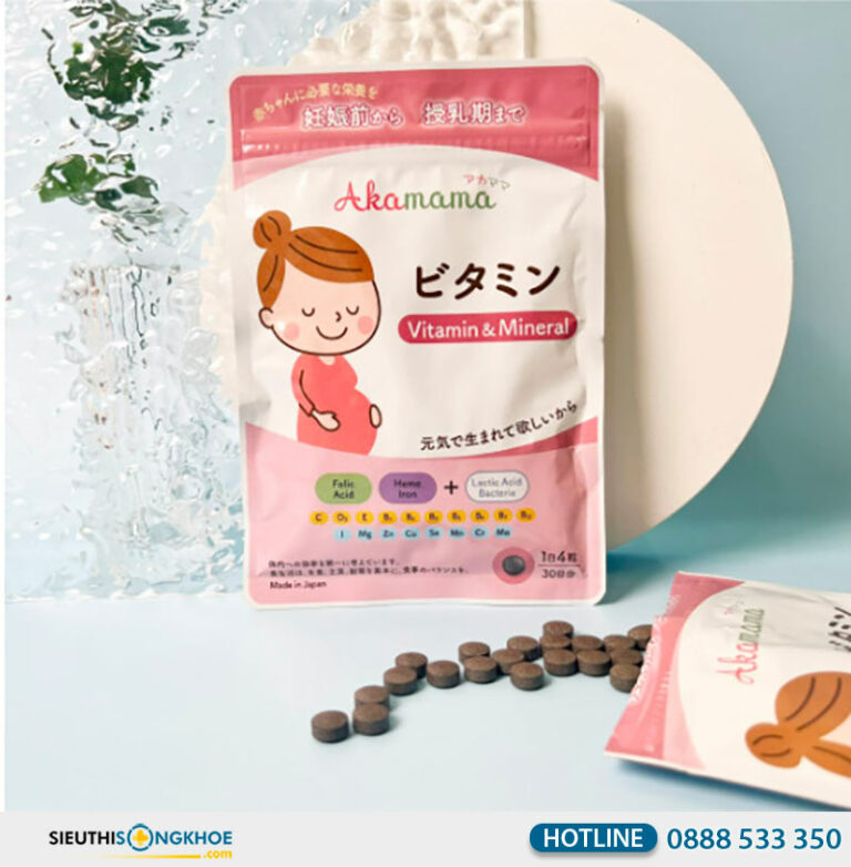Akamama Vitamin & Mineral {350.000đ} Hỗ Trợ Sức Khoẻ Bà Bầu