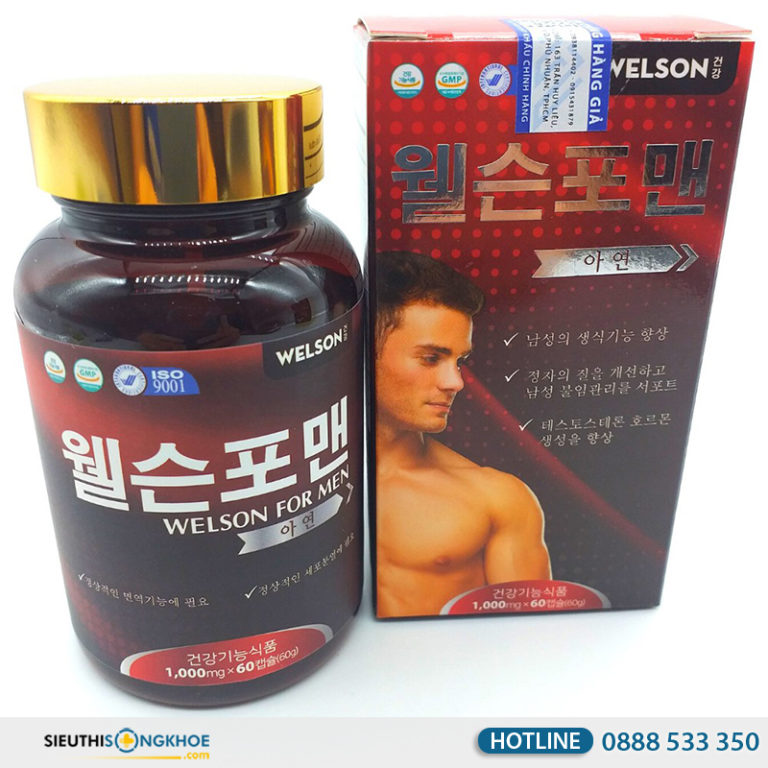 Welson For Men [790.000đ] - Viên Uống Hỗ Trợ Nâng Cao Sinh Lý Nam