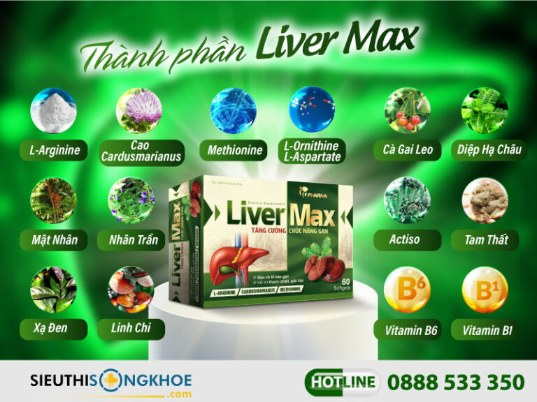 Liver Max [180.000đ] - Viên Uống Hỗ Trợ Giải Độc Gan
