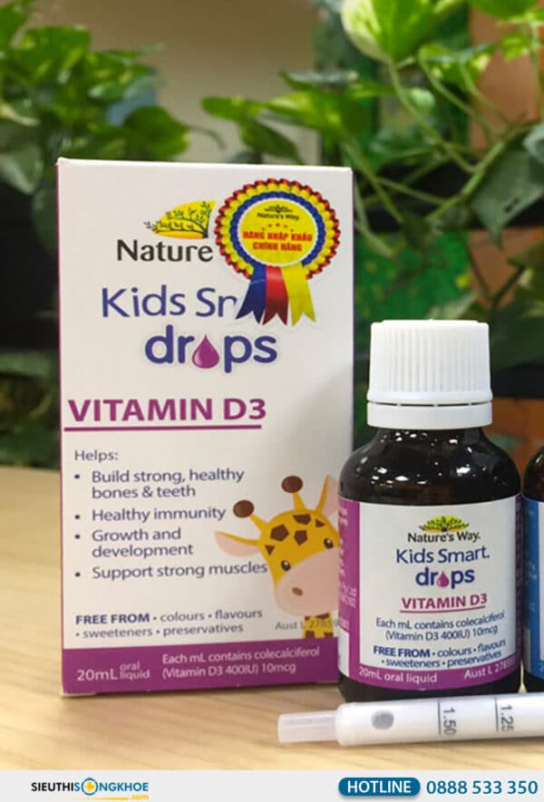 Nature's Way Kids Smart Drops Vitamin D3 [450.000đ] - Chiều Cao Trẻ