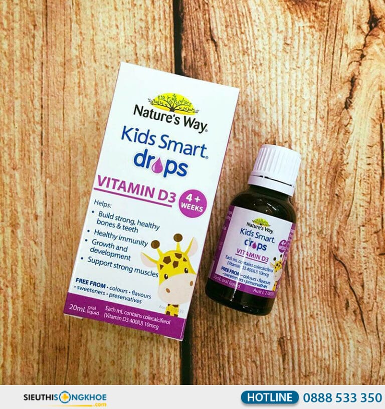 Nature's Way Kids Smart Drops Vitamin D3 [450.000đ] - Chiều Cao Trẻ