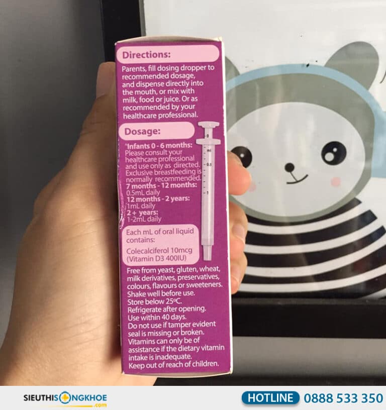 Nature's Way Kids Smart Drops Vitamin D3 [450.000đ] - Chiều Cao Trẻ