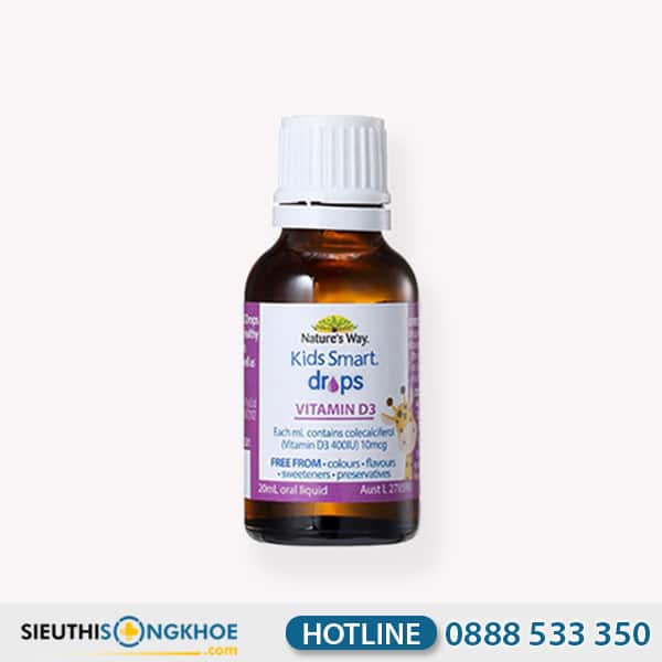 Nature's Way Kids Smart Drops Vitamin D3 [450.000đ] - Chiều Cao Trẻ