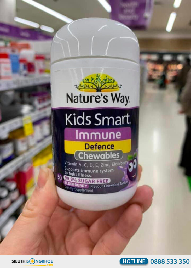 Nature's Way Kids Smart Immune Defence Chewable Tablets [450.000đ]