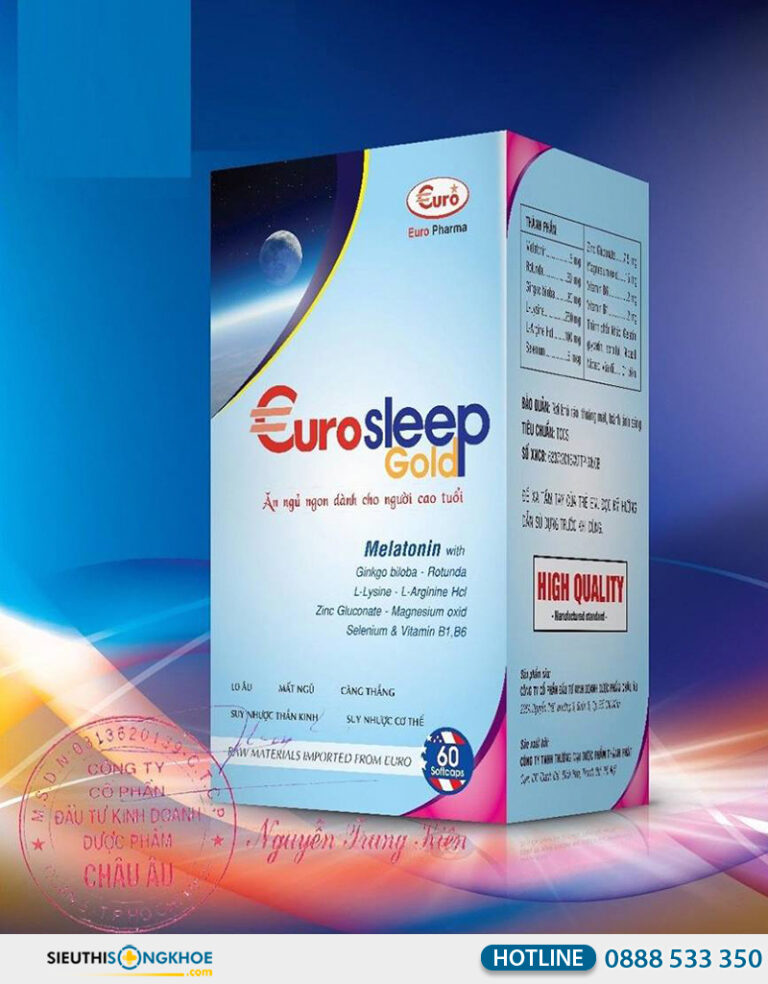 Euro Sleep Gold [225.000đ] - Hỗ Trợ Kích Thích Ăn Ngon Ngủ Sâu