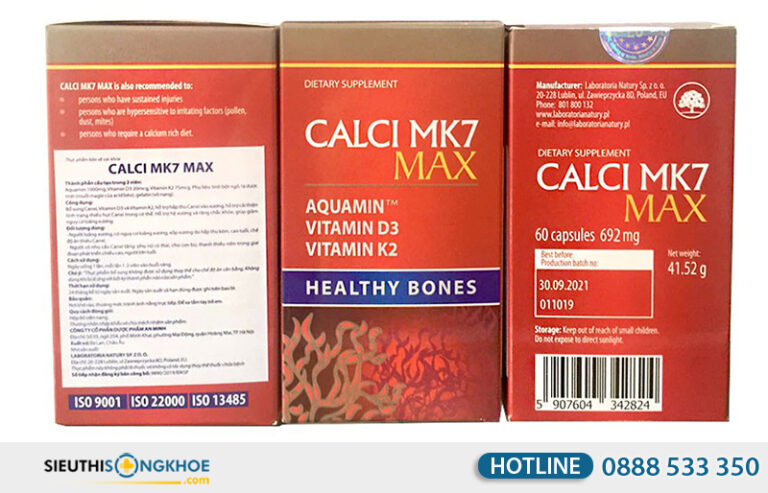 Calci MK7 Max [420.000đ] - Hỗ Trợ Phát Triển & Ngừa Loãng Xương