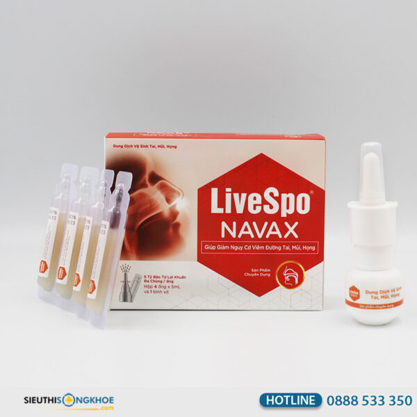 Livespo Navax [290.000đ] - Hỗ Trợ Điều Trị Viêm Họng & Mũi