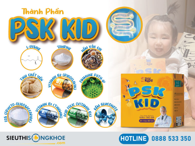 PSK Kid [550.000đ] - Hỗ Trợ Thúc Đẩy Hệ Tiêu Hoá Trẻ Biếng Ăn